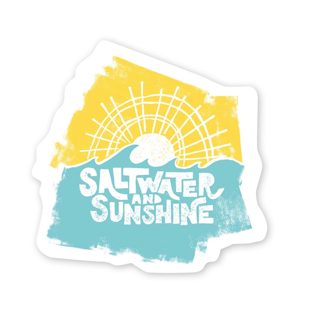 Saltwater and Sunshine Sticker – Tori Tornado